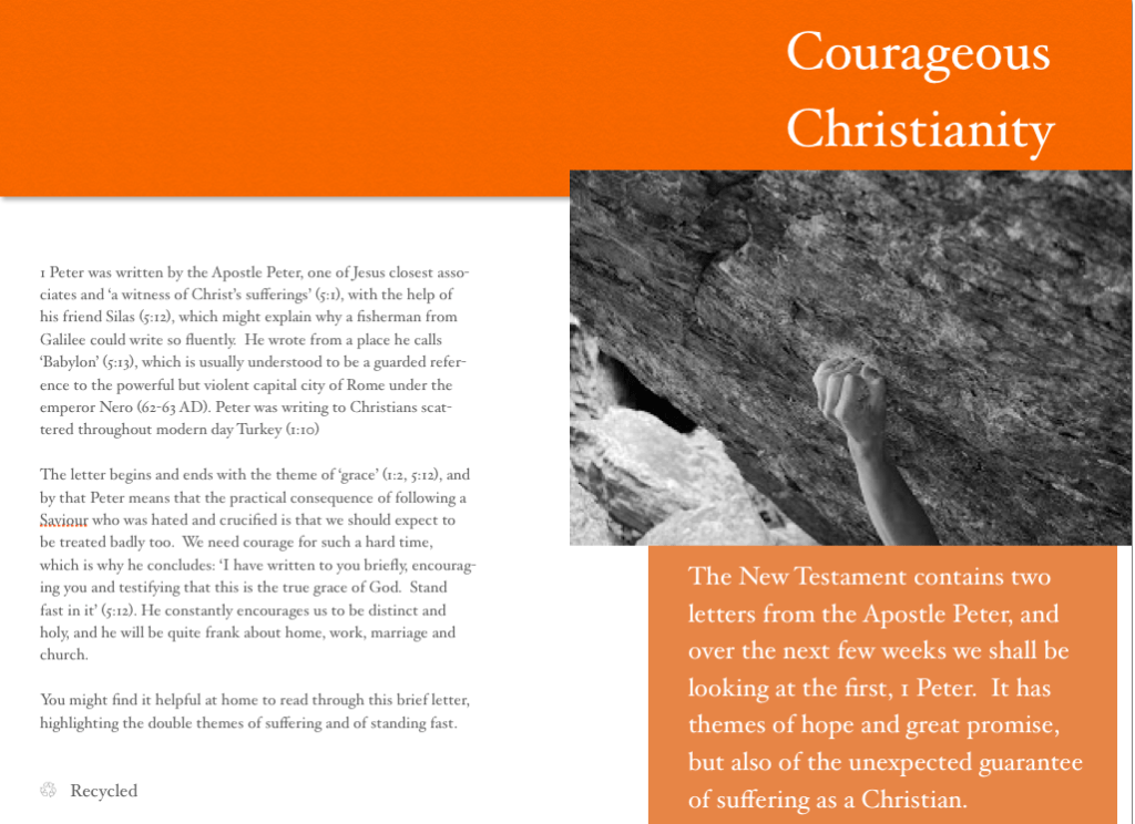 Why I give sermon handouts – ten reasons